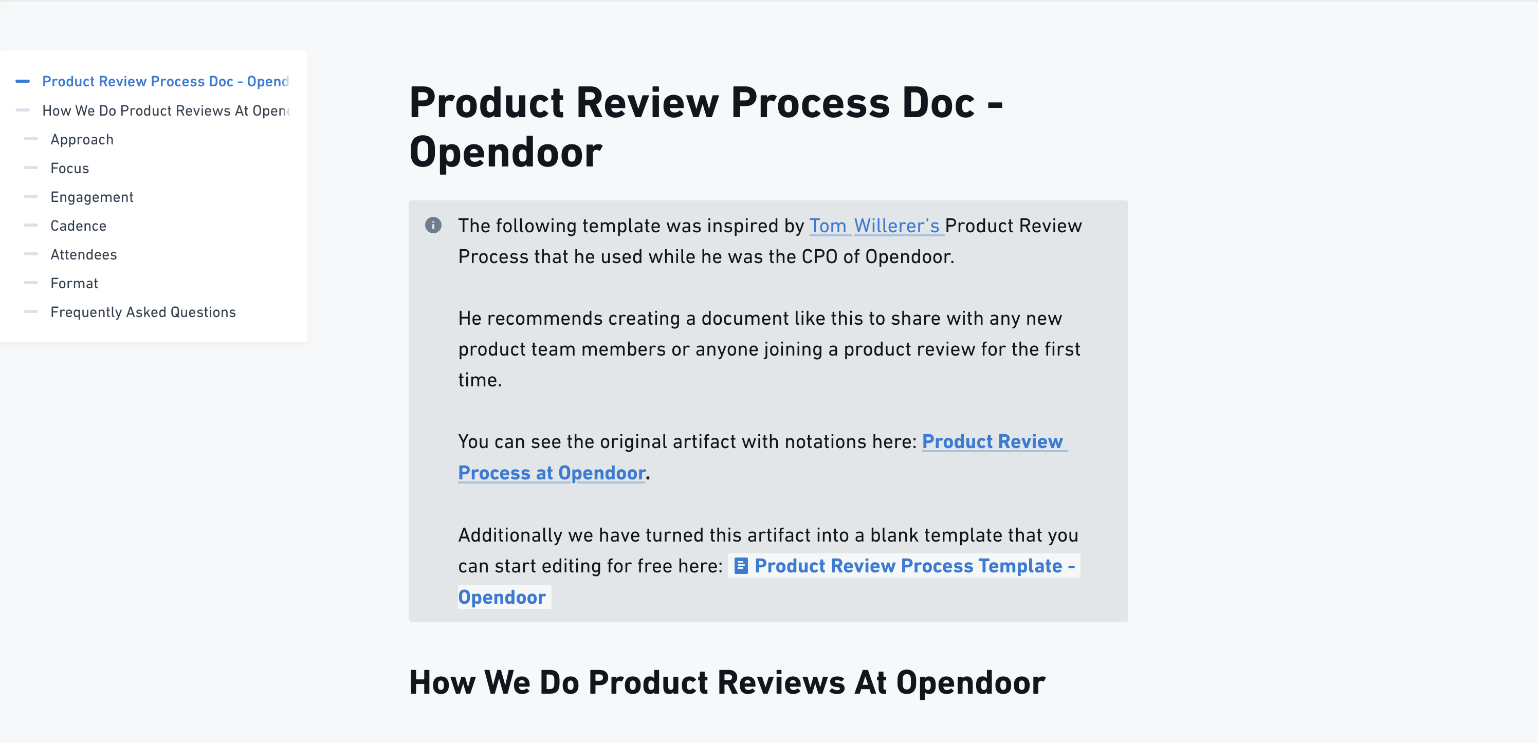 Product Review Process Doc Opendoor Product Review Process Doc Opendoor